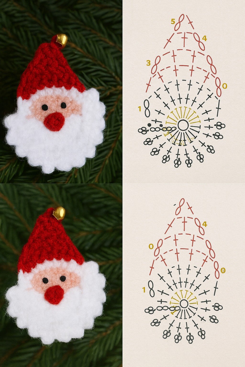 Mini Santa Claus – Crochet Pattern - Free Patterns