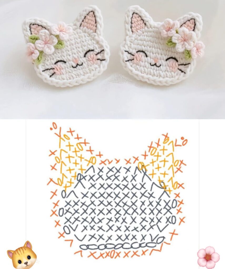 Crochet Kitty Face Pattern - Free Patterns