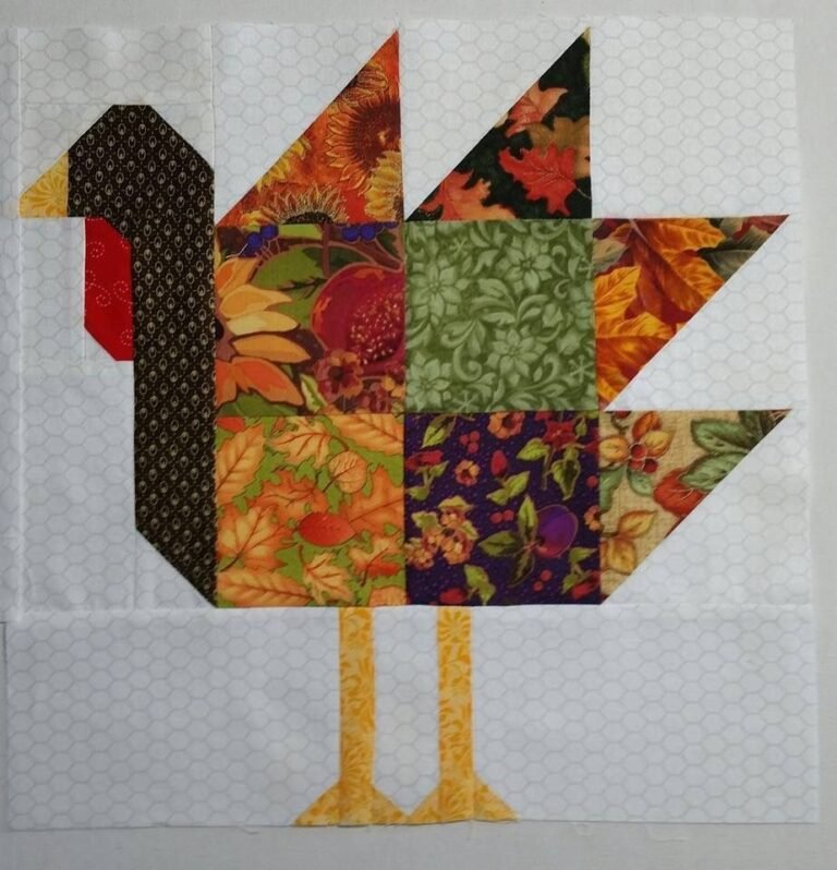 Thanksgiving Turkey Quilt Block Pattern - Free Patterns