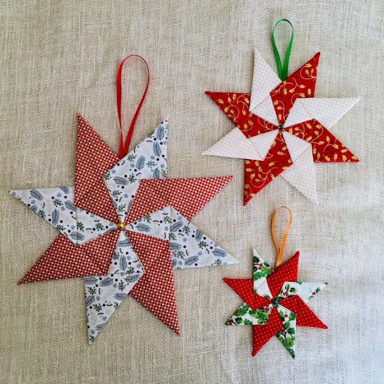 Fabric Eight-Pointed Christmas Star Pattern - Free Patterns